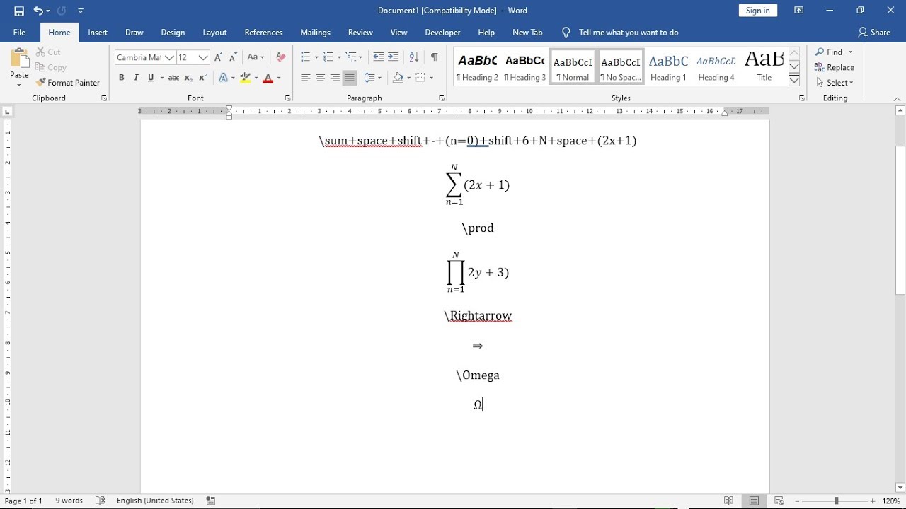 How To Write Program Math On Microsoft Word Youtube