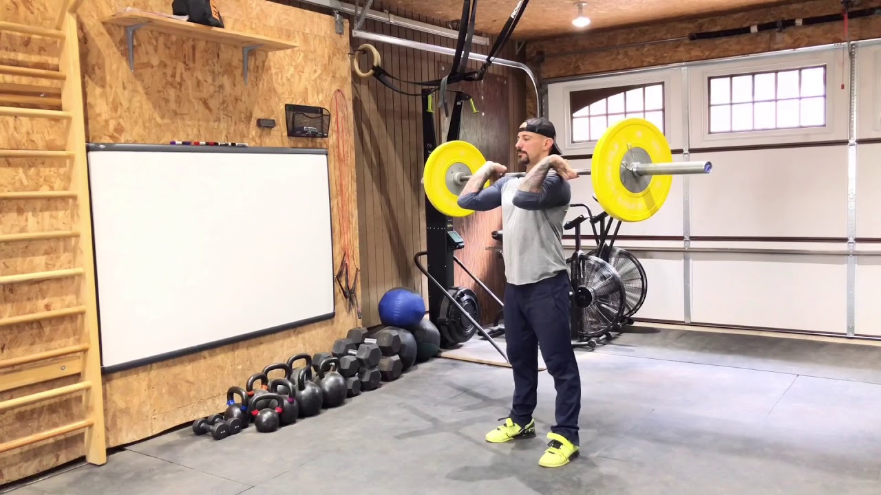 Power Clean Front Squat Youtube