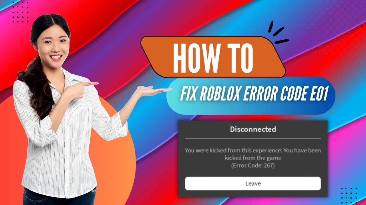 How To Fix Roblox Error Code E01 Youtube