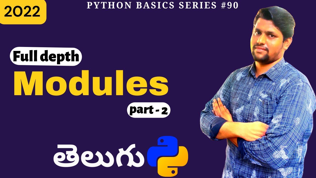 90 How To Create Module In Python In Telugu How To Import Module In