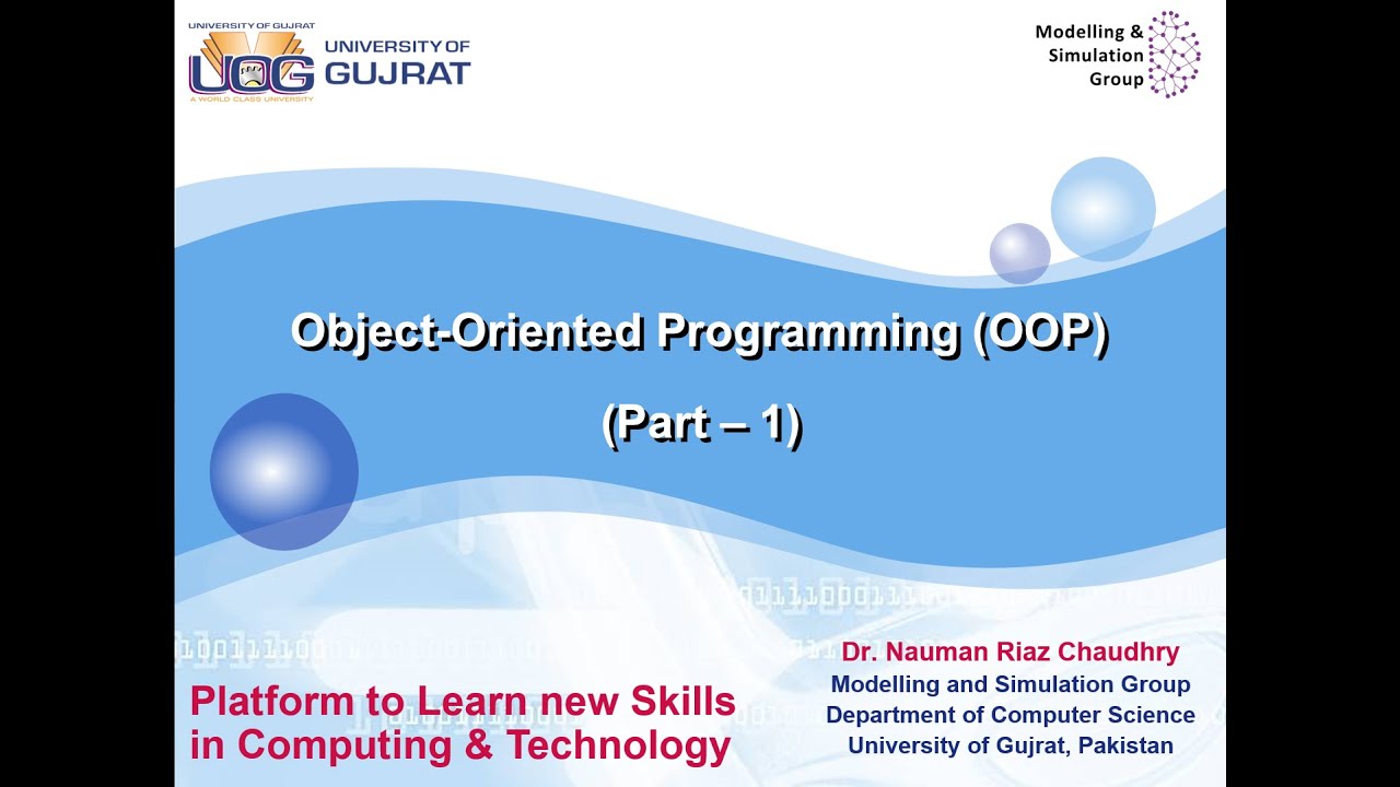 Object Oriented Programming Introduction Part 1 Youtube