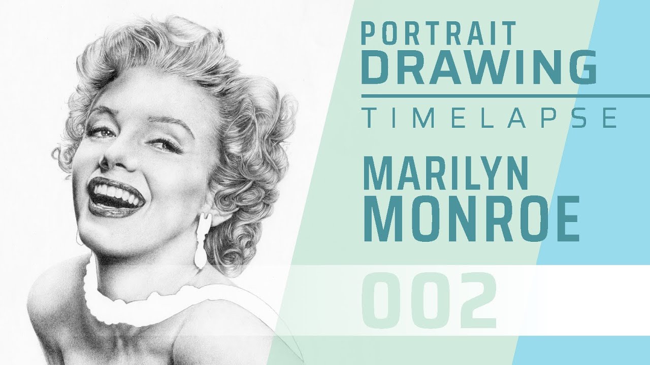 Drawing Marilyn Monroe Time Lapse Portrait Drawing Of Marilyn Monroe