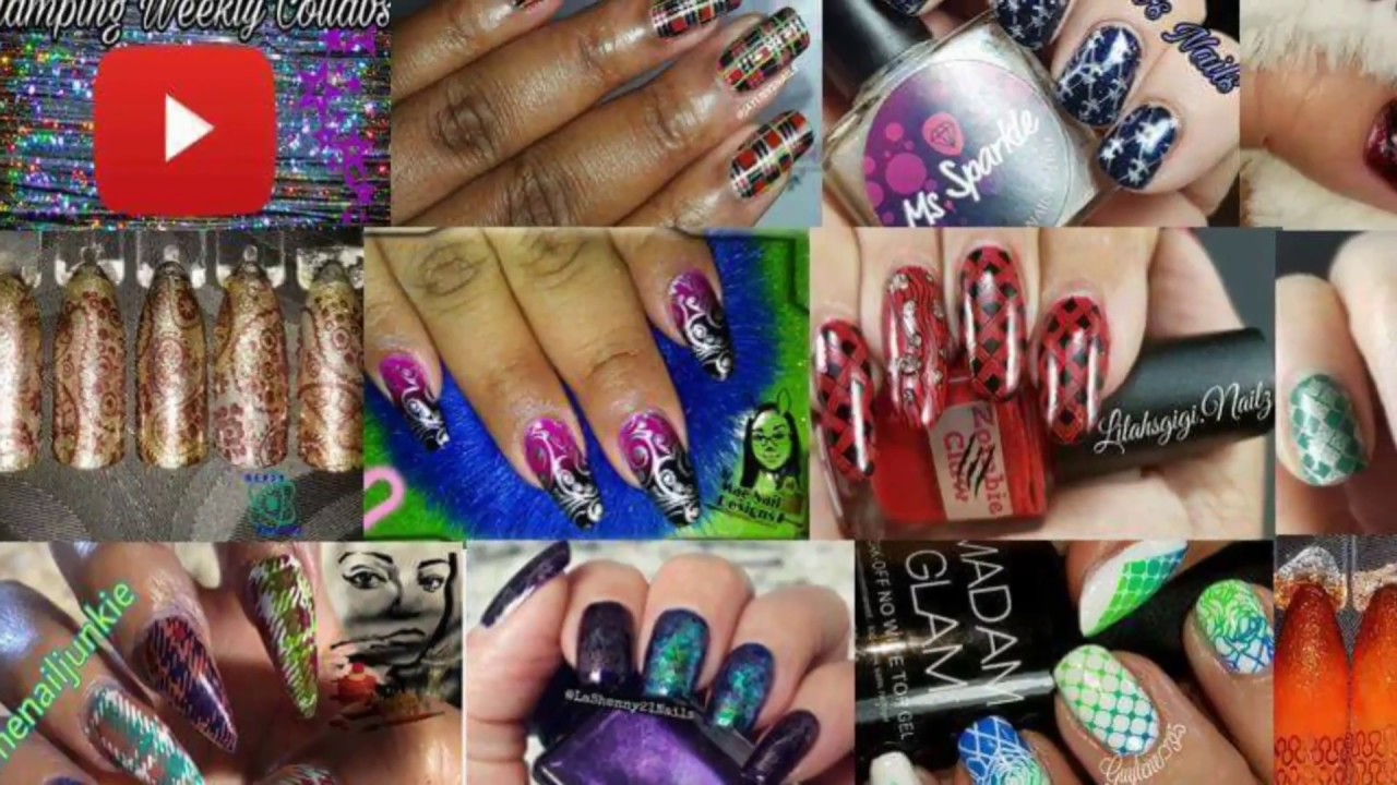 Double Gradient Stamp With Negative Space Pattern Youtube