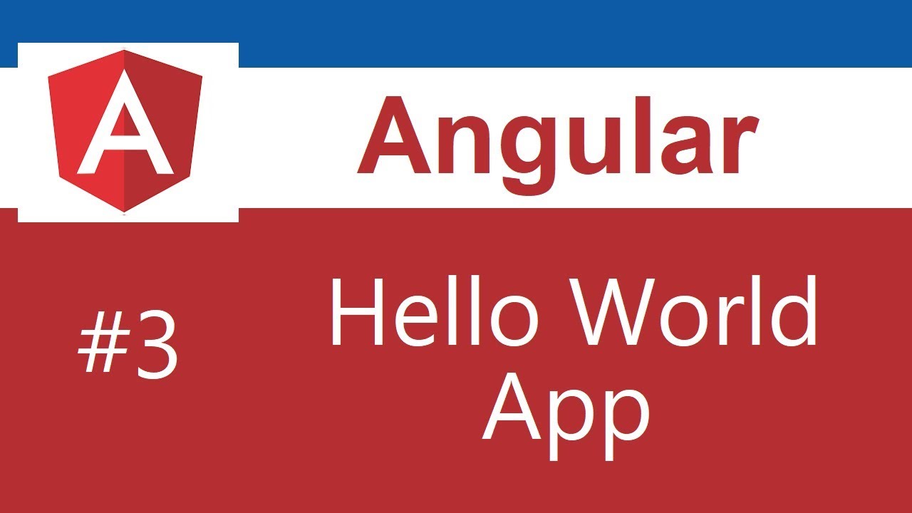 Angular Tutorial 3 Hello World App Youtube