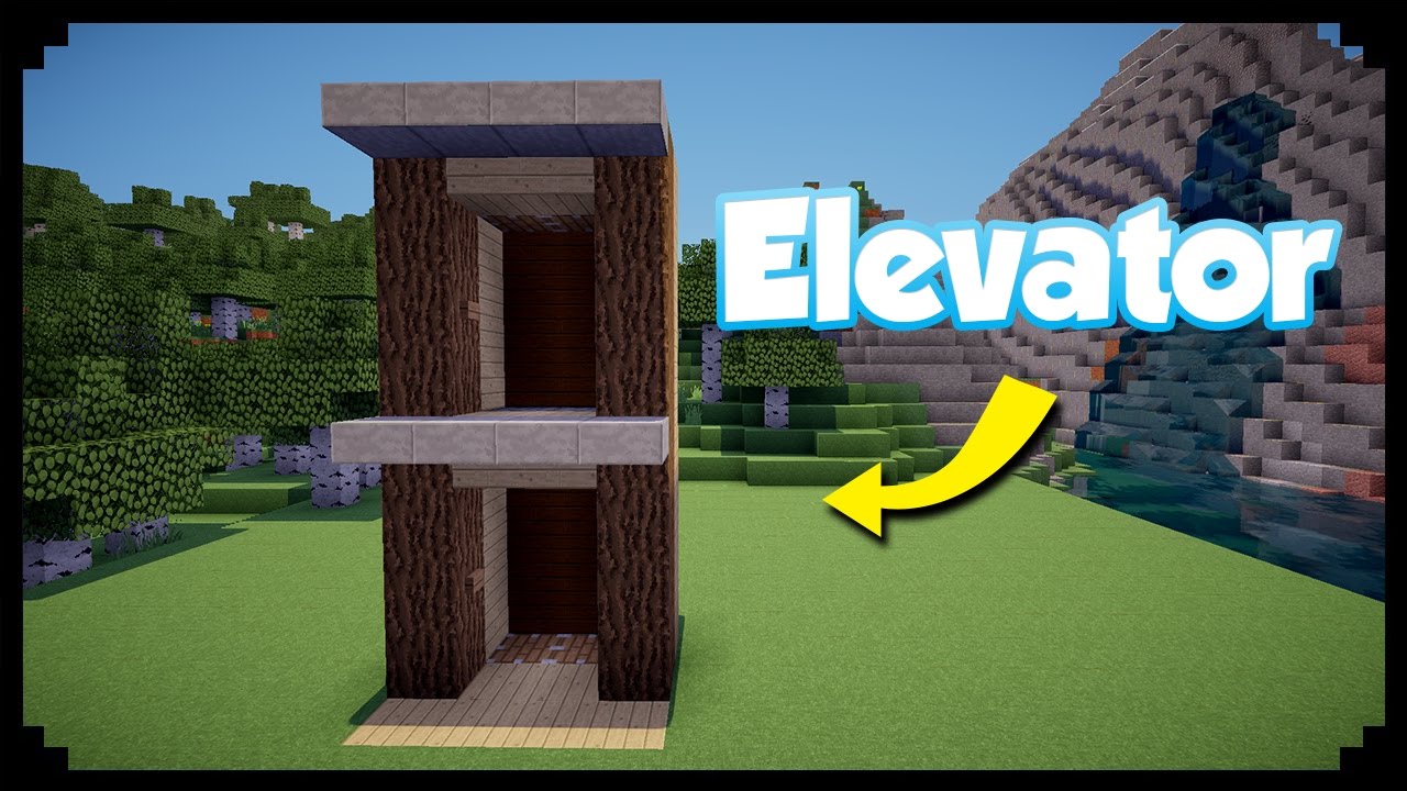 Minecraft How To Make A Working Elevator Simple Compact Youtube