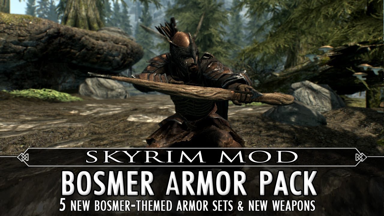 Skyrim Mod Feature Bosmer Armor Pack Youtube