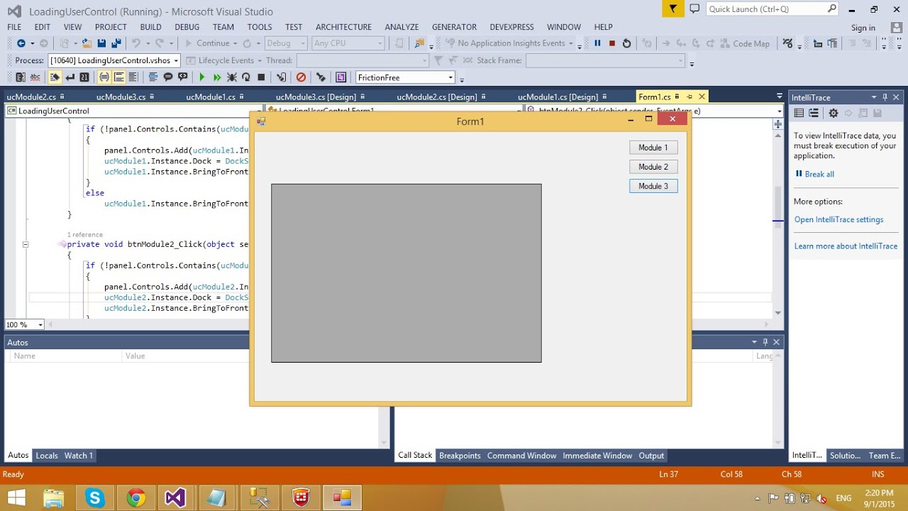 C Tutorial Dynamically Loading User Control Foxlearn Youtube