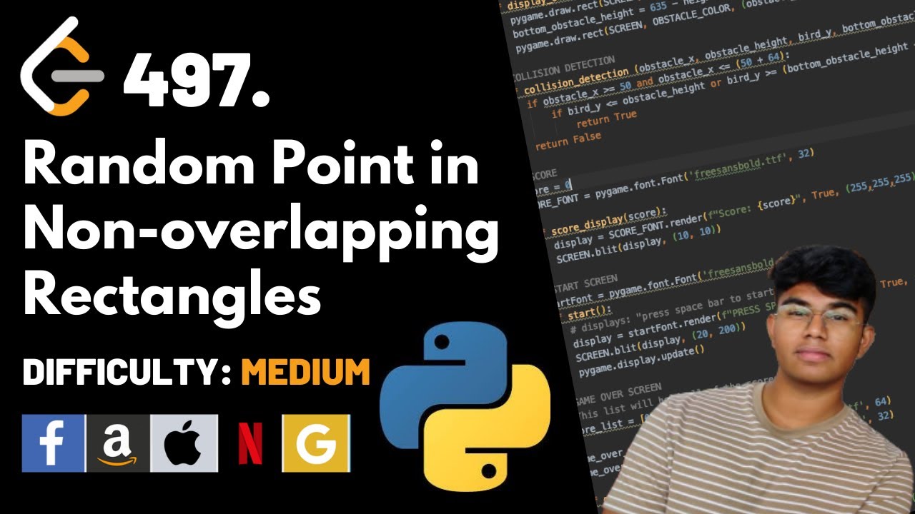 Random Point In Non Overlapping Rectangles Leet Code 497 Theory