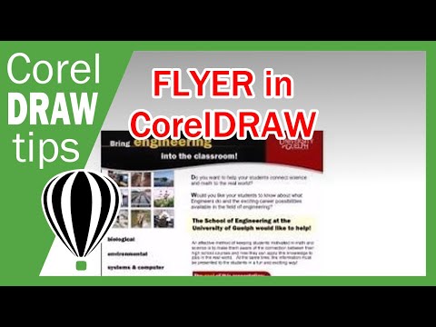 Part 1 Flyer Tutorial In Coreldraw X3 Youtube