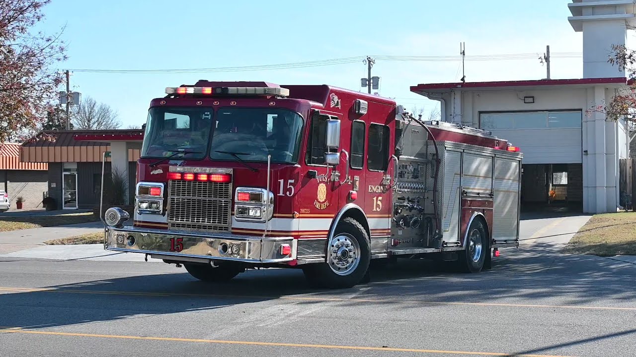 Tulsa Fire Department Engine 15 Responding Youtube