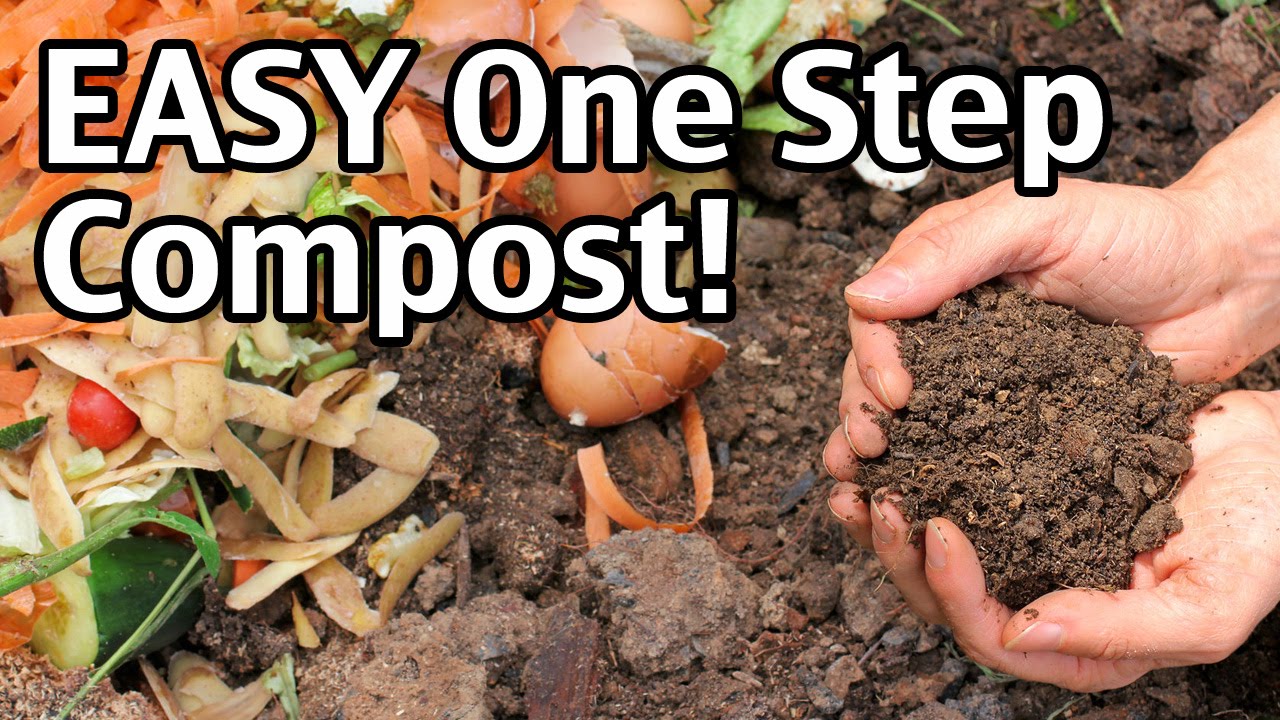 Easy One Step Compost Youtube