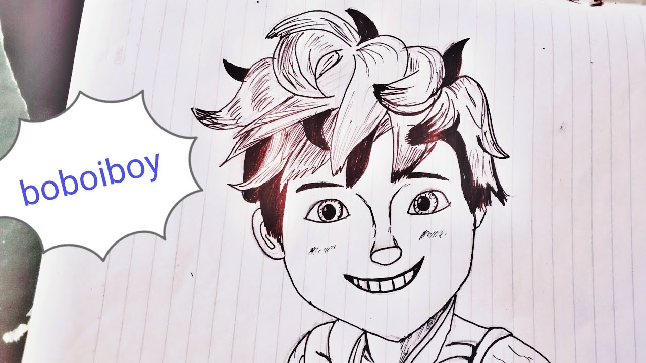 Drawing Boboiboy Menggambar Boboiboy Youtube