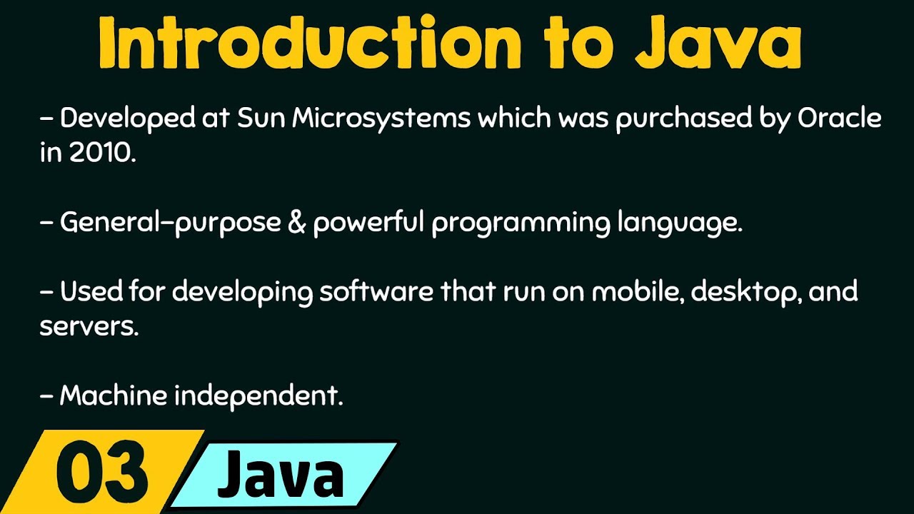 Introduction To Java Programming Youtube