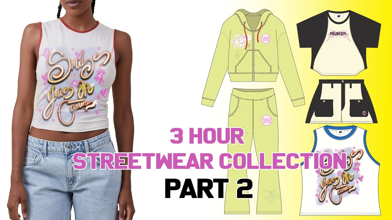 Designing A Streetwear Collection In 3 Hours Part 2 Youtube