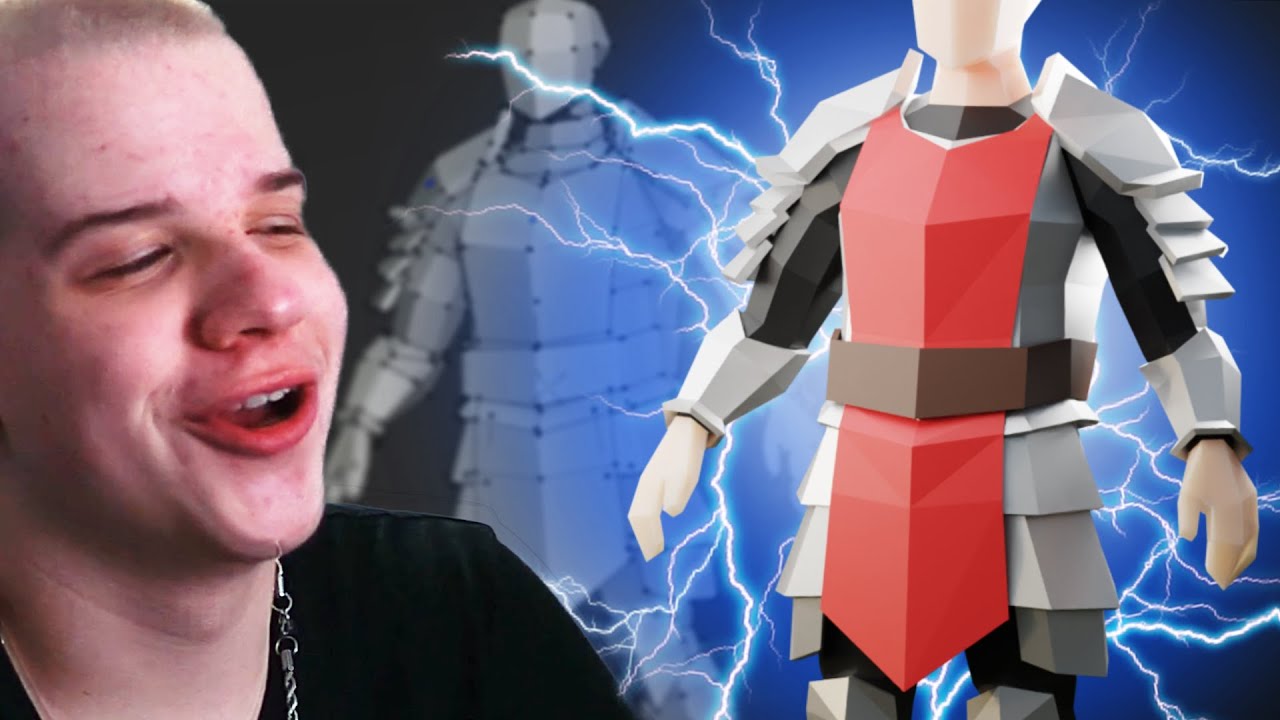 Make Low Poly Armor In Blender Youtube