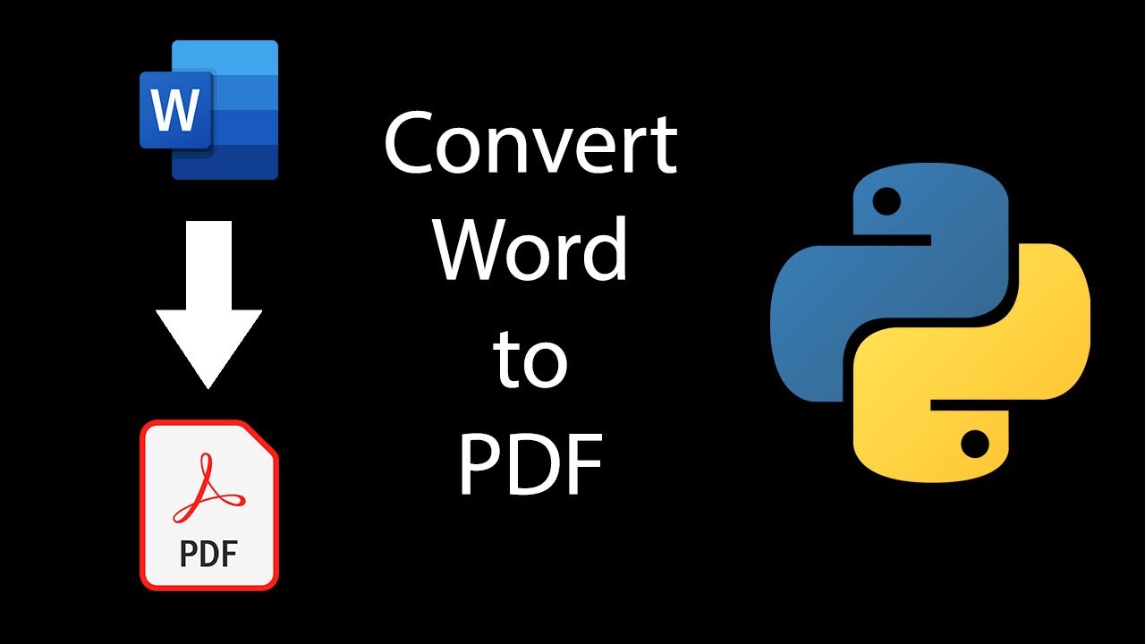 Let S Convert Word File To Pdf Using Python Youtube