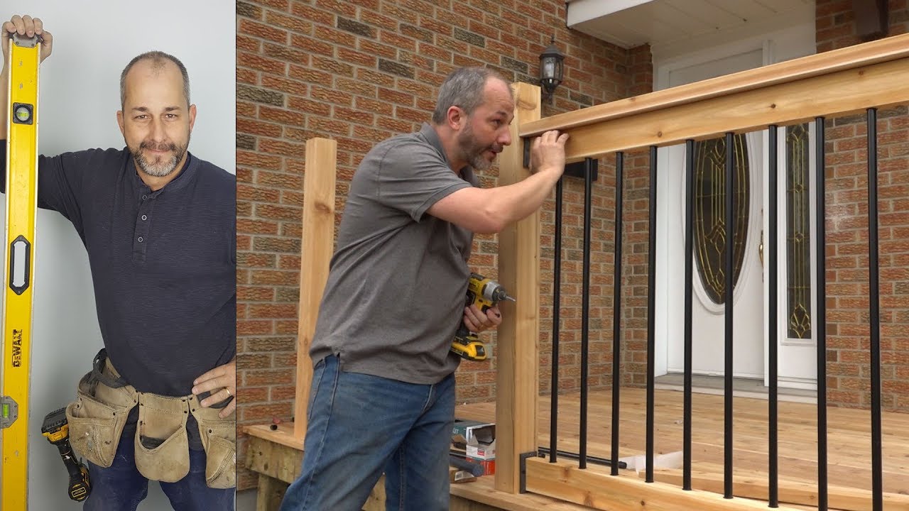 How To Build Deck Railings Youtube