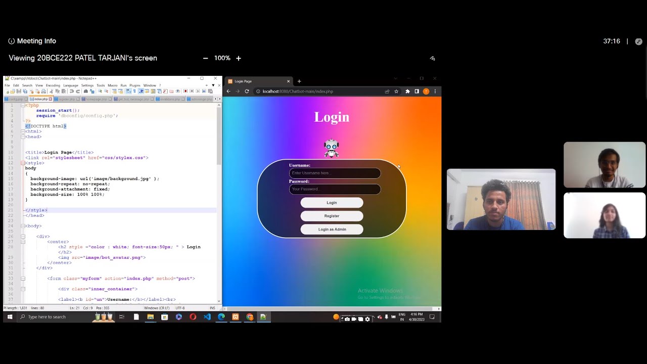 Chatbot Applicaton Using Php And Mysql Youtube