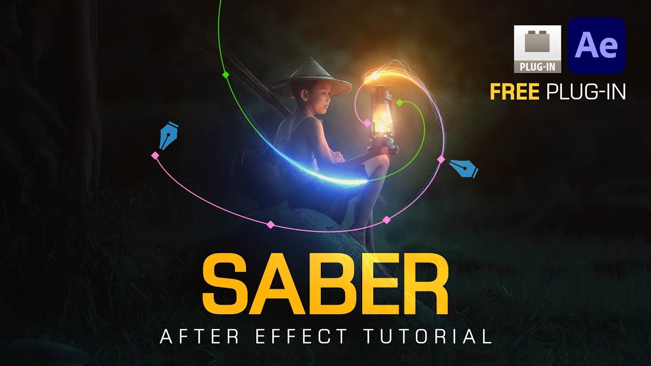 After Effects Saber Plugin Tutorial Particles Line L Saber 파티클 라인 튜토리얼