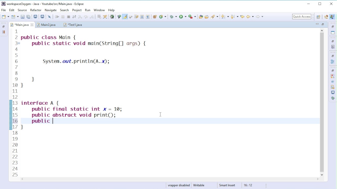 Java Interface 1 Bangla Youtube