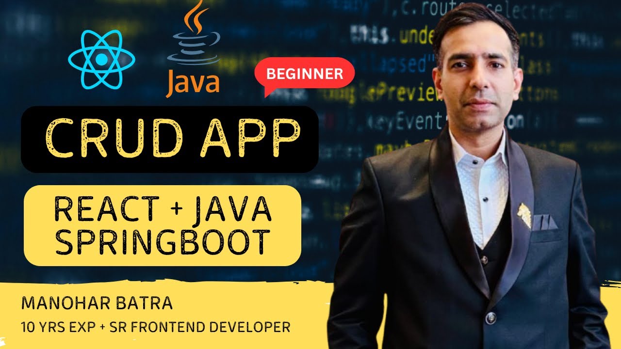 Crud App React Js Java Spring Boot Live Project With Code