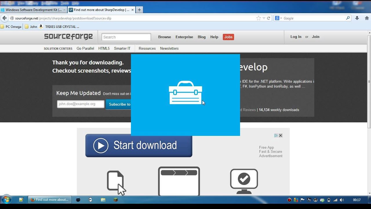 Installing Sharpdevelop Ide And Net Sdk Youtube