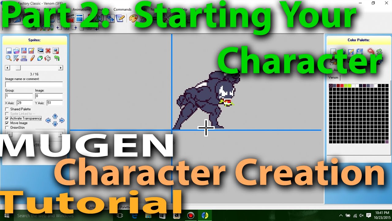 How To Make A Mugen Character Part 2 Starting Your Character M U G E N