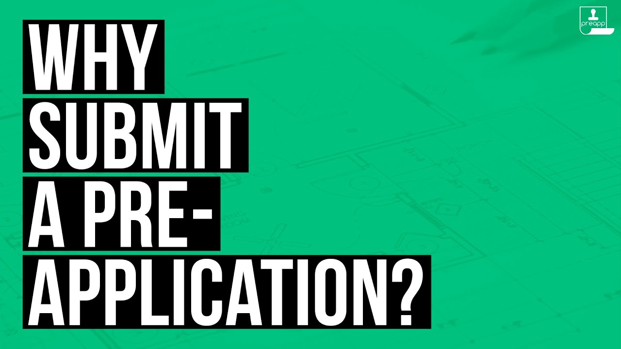 What Is A Pre Application And Why Submit One Youtube