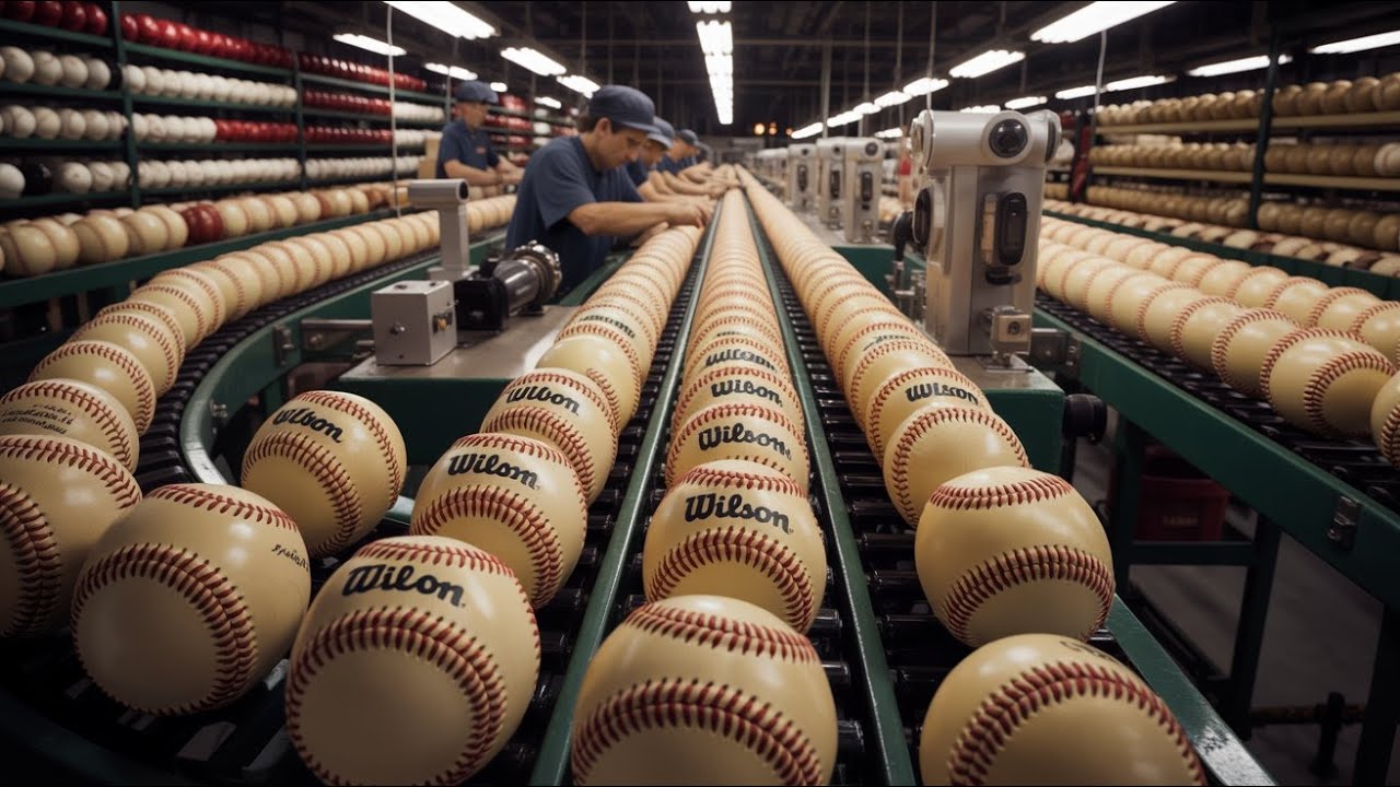 How Baseballs Are Made In A Factory Inside Baseball Manufacturing