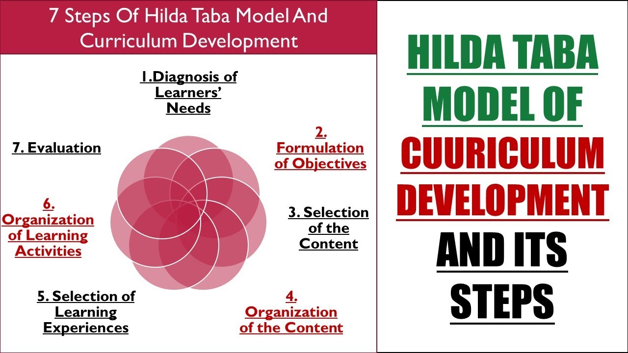 Explain Hilda Taba S Model Of Curriculum Development At Barbara Rocha Blog