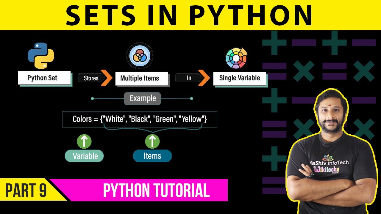 9 рџђќsets In Python Python Sets Tutorial Python In Tamil Pythonsets