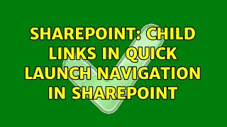 Sharepoint Child Links In Quick Launch Navigation In Sharepoint Roel ...