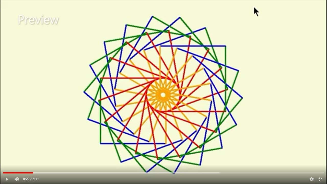 Python Turtle Rotating Square Youtube