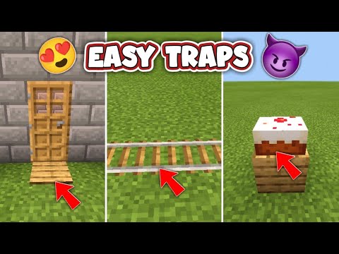 3 Easy Traps To Troll Your Friend 亞 I Minecraft Traps Tutorial I How To