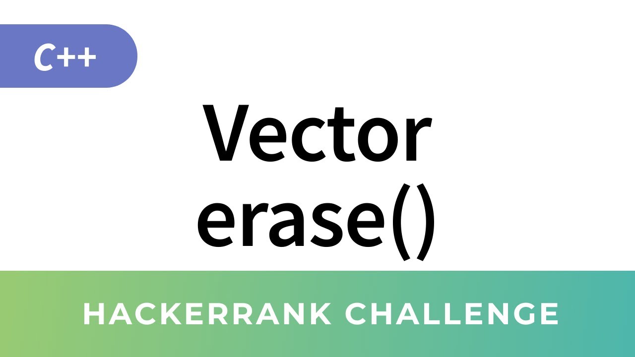 Vector Erase
