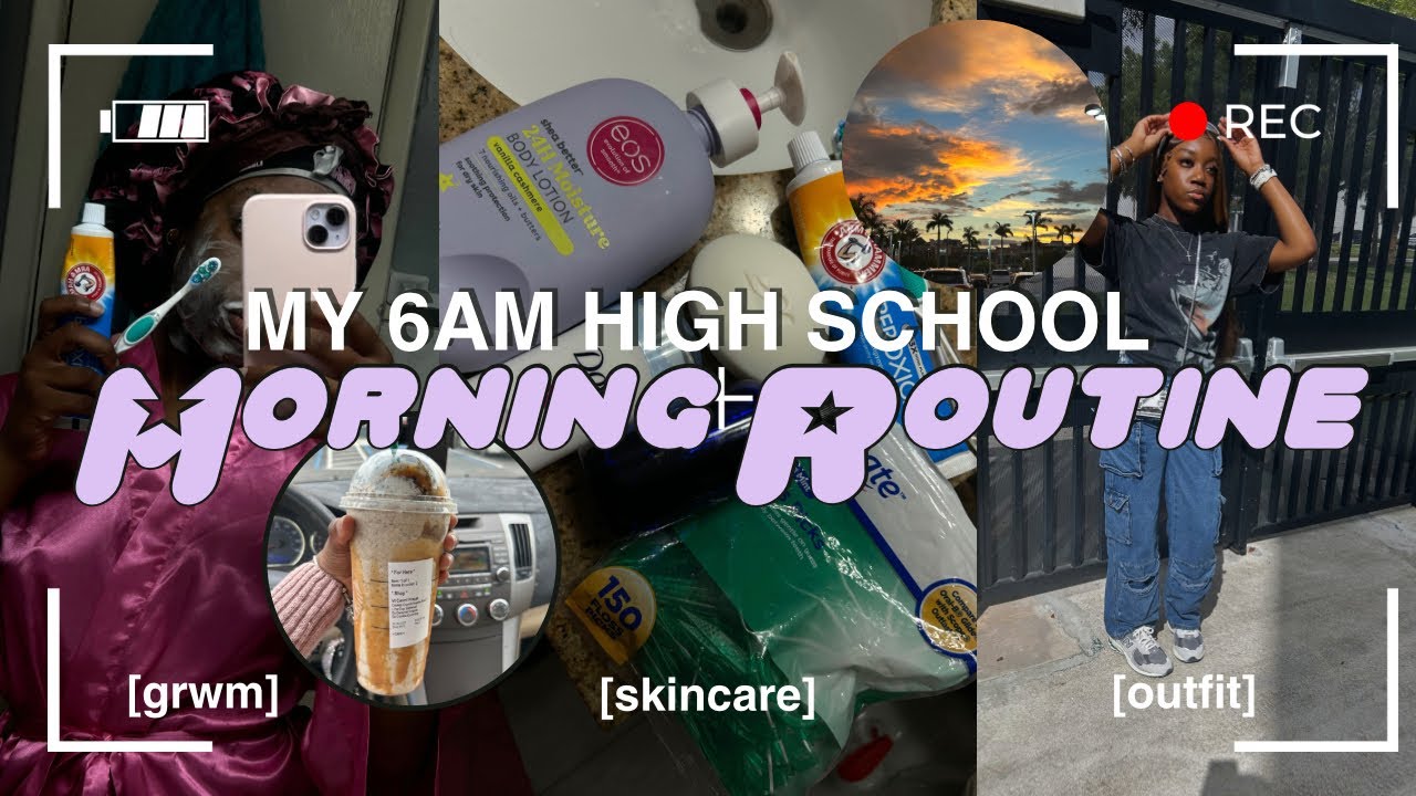My 6am High School Morning Routine Realistic Theashariaalese Youtube