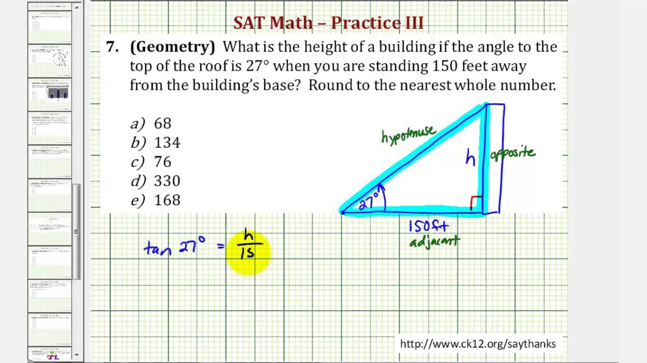 Sat Math Geometry Practice 3 7 Youtube