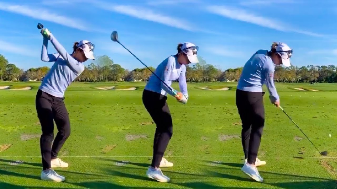 Lydia Ko Golf Swing Full Speed Slow Motion Youtube