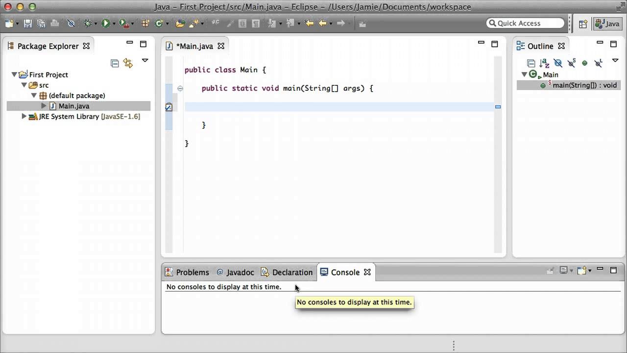 Java Tutorial 2 First Java Program Hello World Youtube