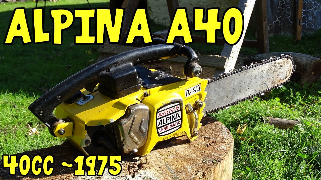 Alpina A40 Collection Chainsaw 40cc 1975 Youtube
