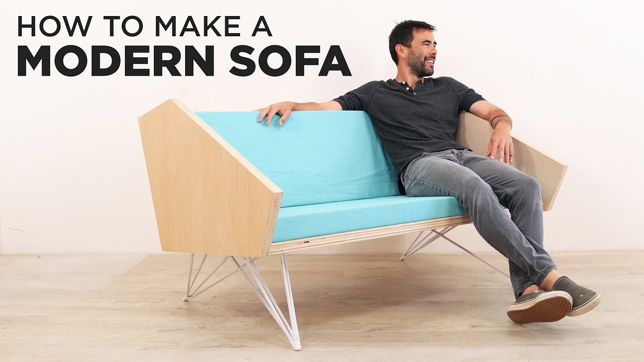 Diy Modern Sofa Youtube