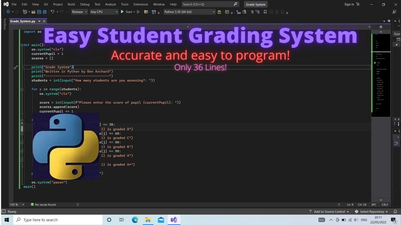 Simple Grading System In Python