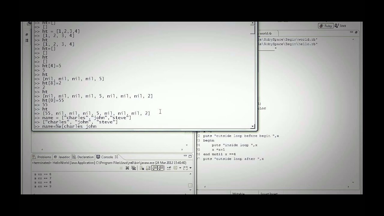 Ruby Programming Arrays 1 Part 17 Youtube