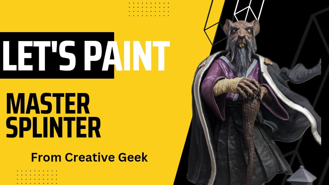 Let S Paint Master Splinter From Creative Geek Step By Step Tutorial