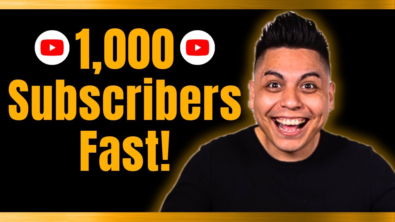 Get 1 000 Subscribers Fast Youtube