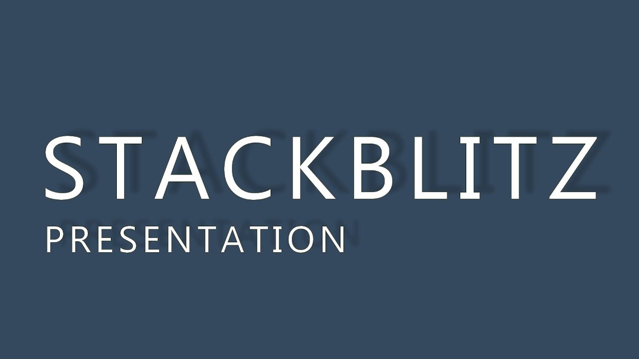 Présentation Stackblitz Ide En Ligne Gratuit Graven Youtube