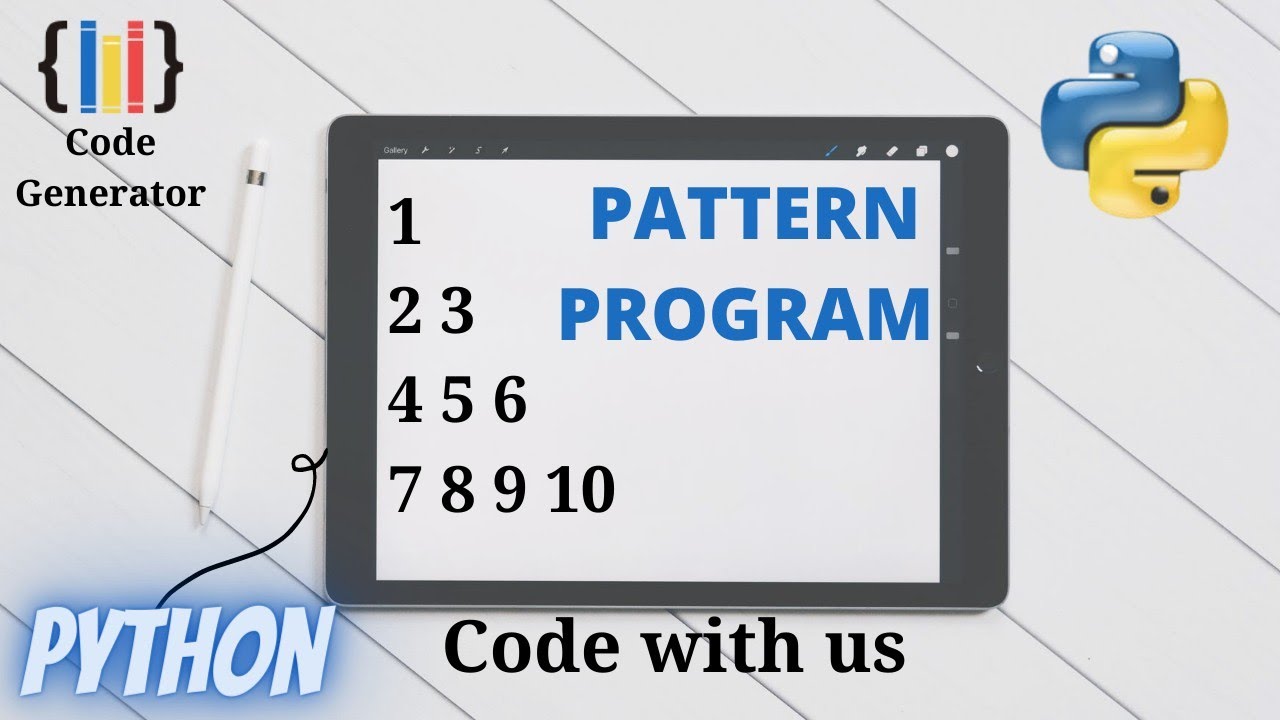 Pattern Program For Python Python For Beginners Code Generator Cg