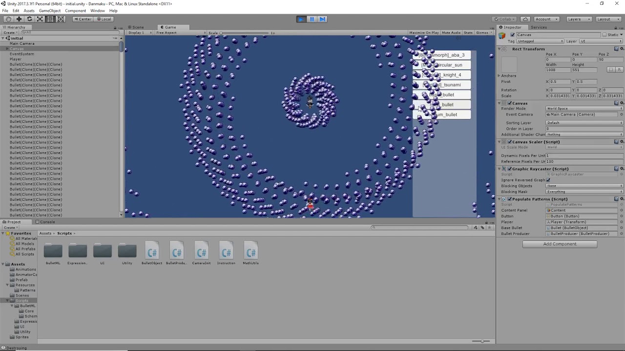 Bulletml Unity Implementation Progress Youtube