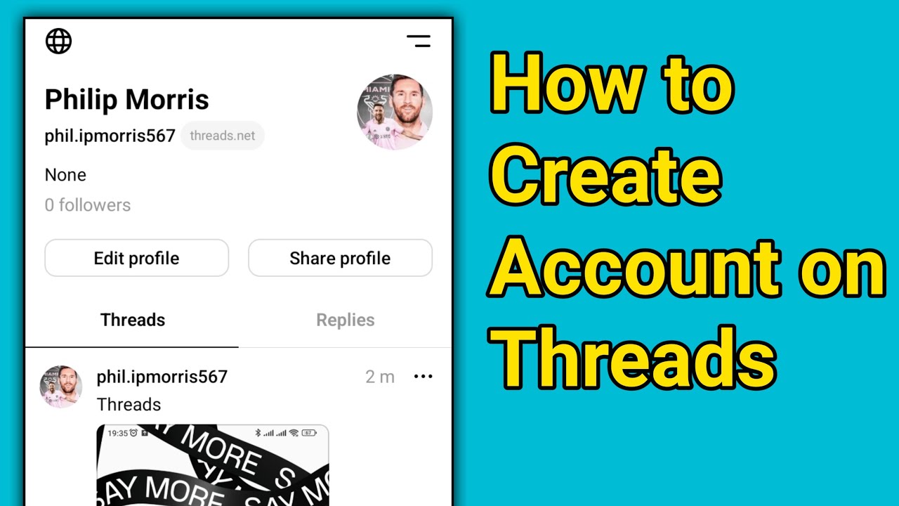 How To Create Account On Threads Create Instagram Threads Account Set