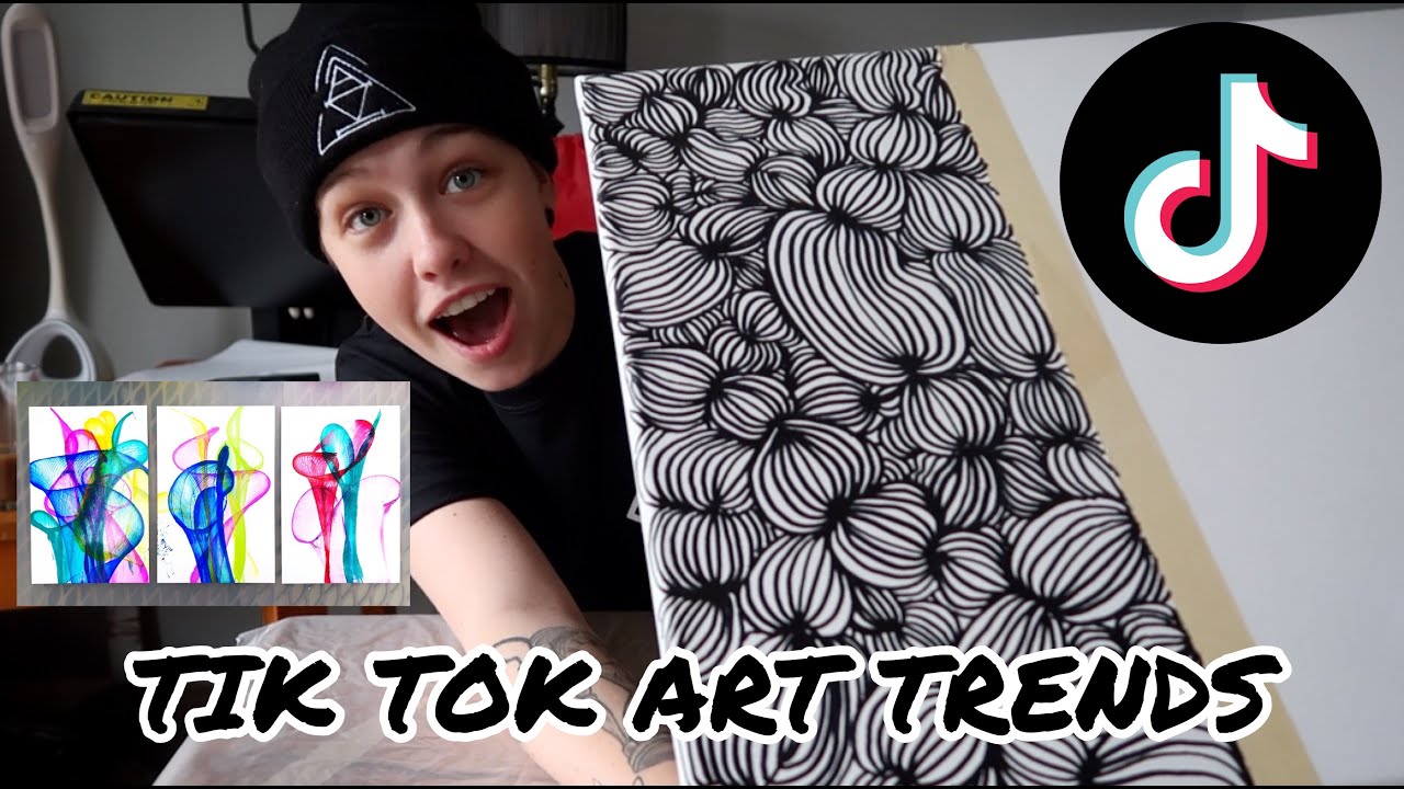 Attempting Tiktok Art Trends Youtube
